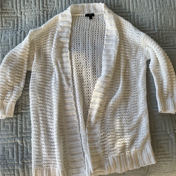 Talbots | Sweaters | Talbots White Openfront Cardigan | Poshmark